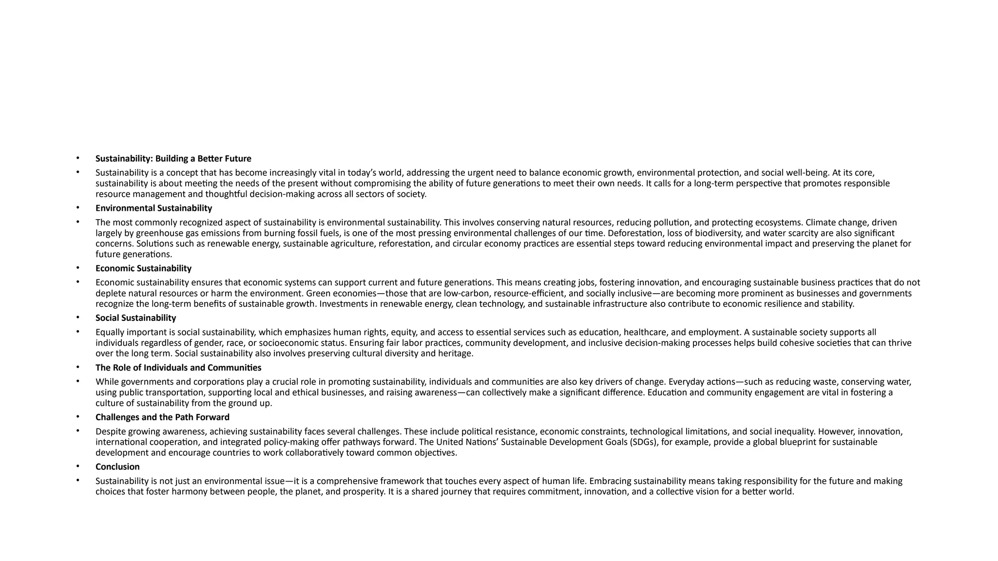 Sustainability Pptx For A Sustainable New World Pptx