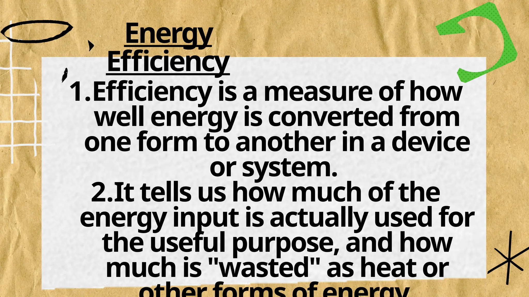 Sustainability and eFFICIENCY OF ENERGY TRANSFER | PPTX