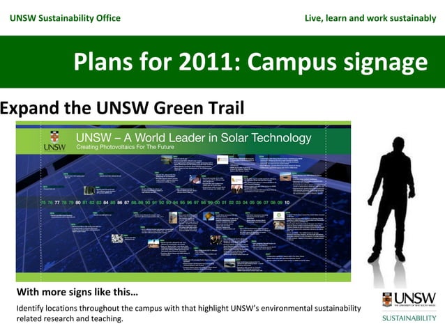 Sustainability at UNSW - November 2010 | PPT