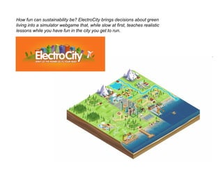 Sustainability Games, Tools And Related Websites | PPT