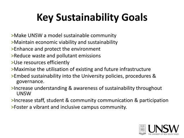 Sustainability and IT at UNSW | PPT