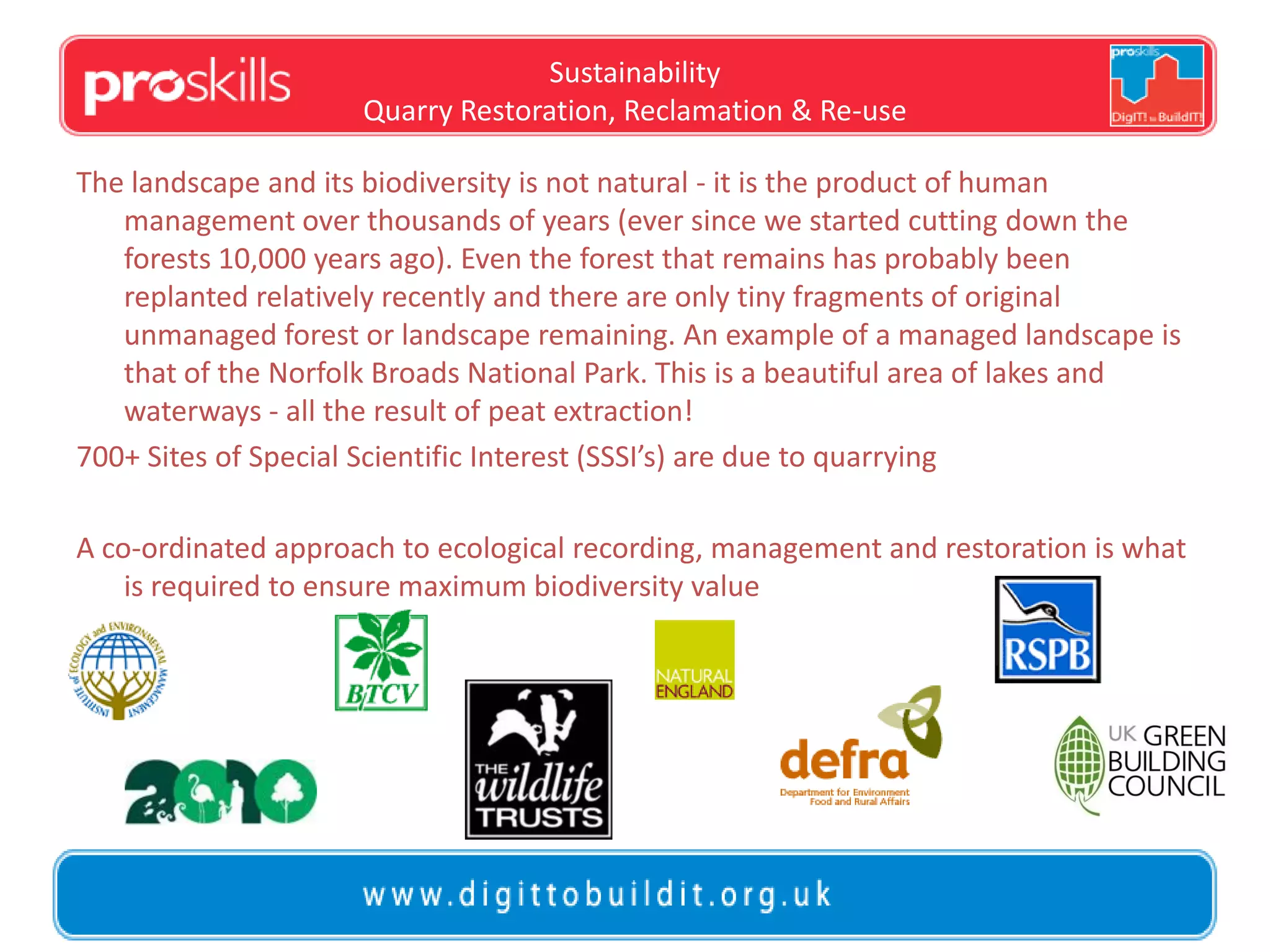 Quarry Restoration case studies | PDF