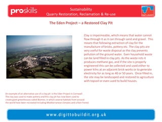 Quarry Restoration case studies | PDF