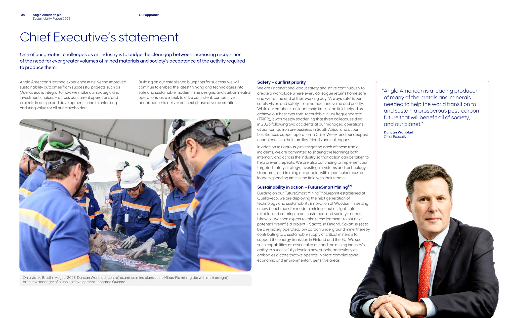 sustainability report of Anglo America plc | PDF