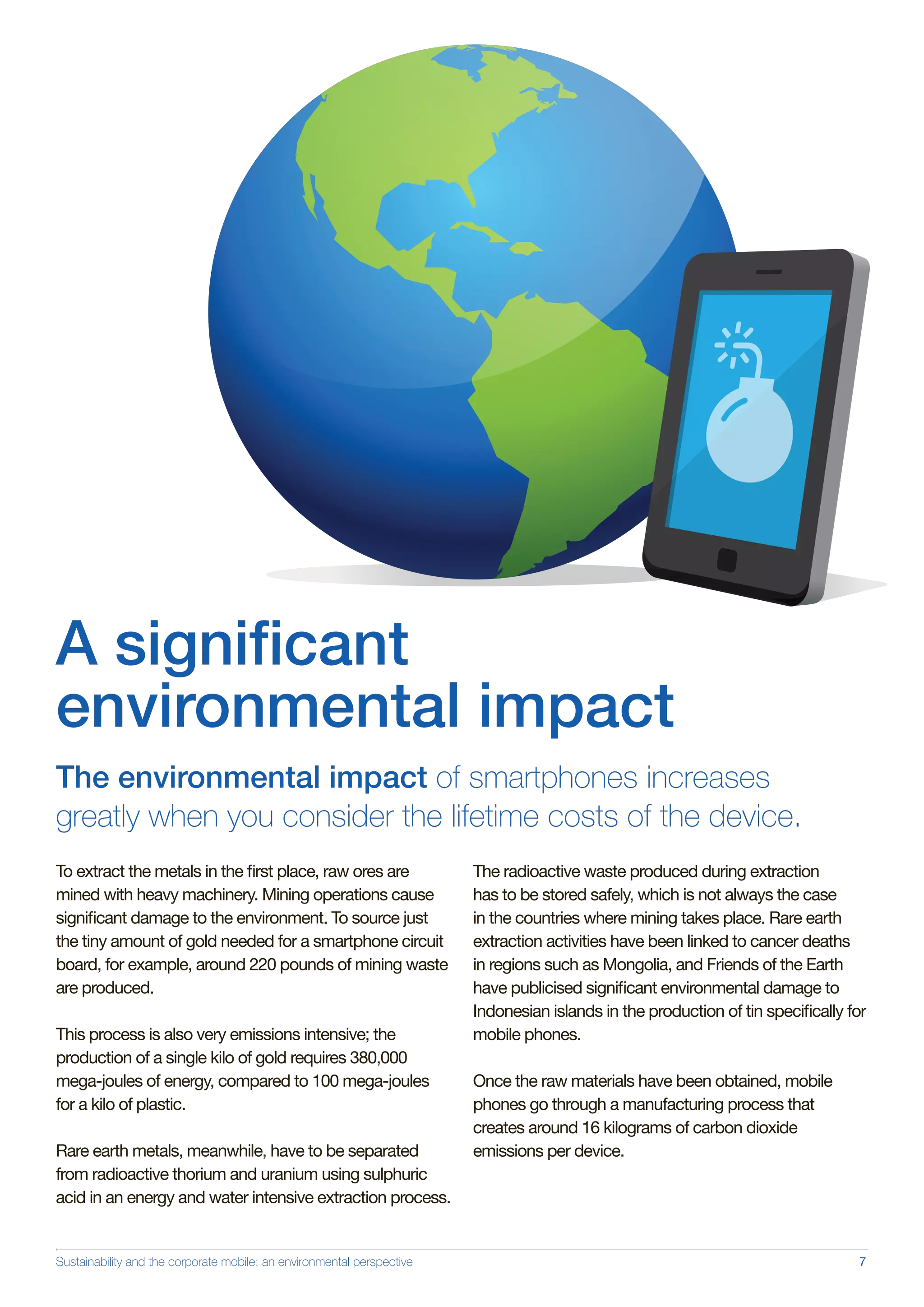 How we can reduce the impact of mobile phones on the environment. | PDF