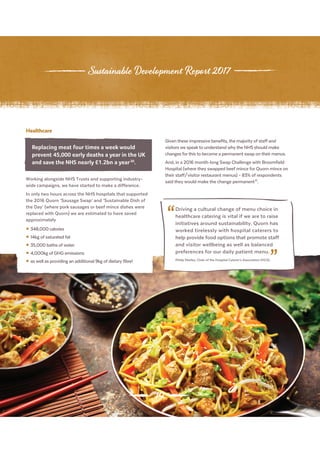 Quorn -Sustainability 2017 report | PDF