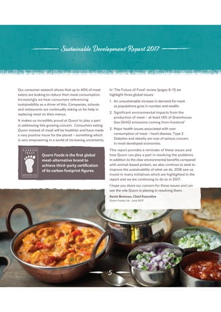 Quorn -Sustainability 2017 report | PDF