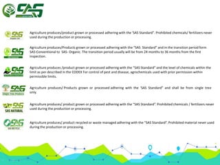 Sustainability Agriculture Standards (SAS).pptx