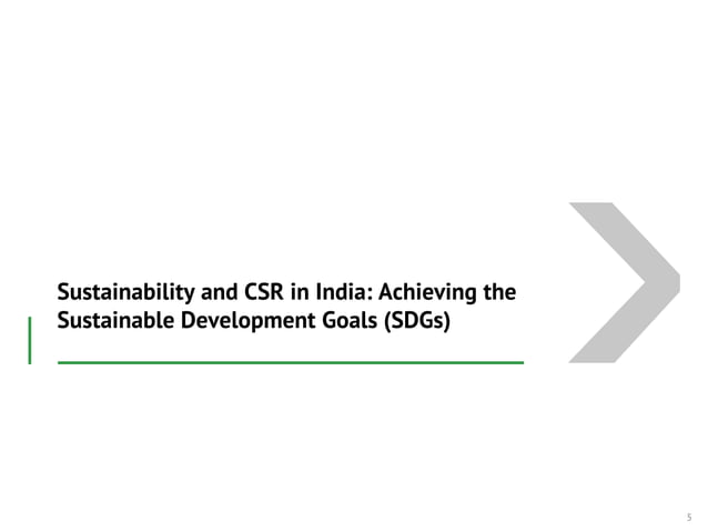 Sustainability and CSR in India: Achieving the Sustainable Development ...