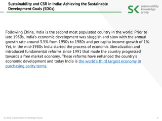 Sustainability and CSR in India: Achieving the Sustainable Development ...