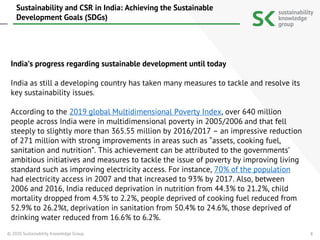 Sustainability and CSR in India: Achieving the Sustainable Development ...