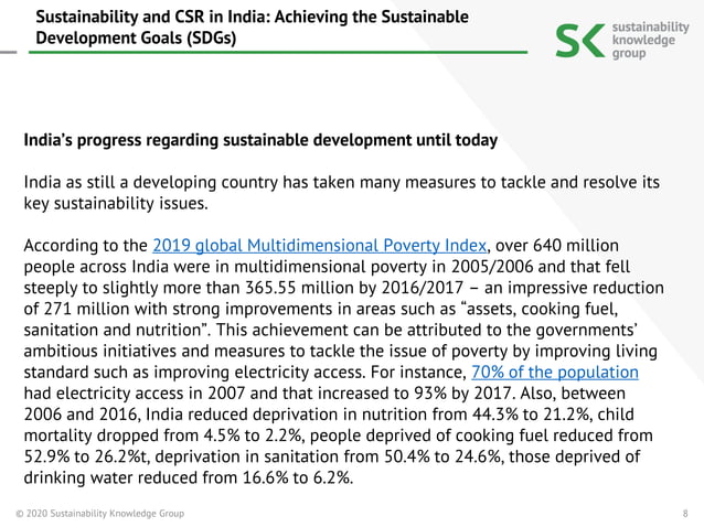 Sustainability and CSR in India: Achieving the Sustainable Development ...