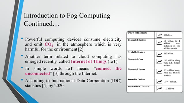 Sustainability and fog computing applications, advantages and ...