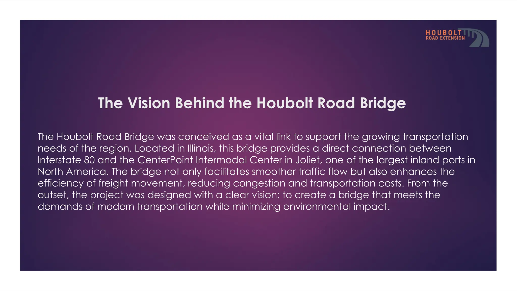 Sustainability and Innovation in the Houbolt Road Bridge.pptx