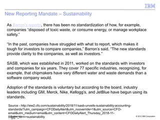 Sustainability and Integrated Reporting Framework - November 2018 | PPTX