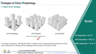 Strategies of Urban Morphologyfor Improving Outdoor Thermal Comfort and ...