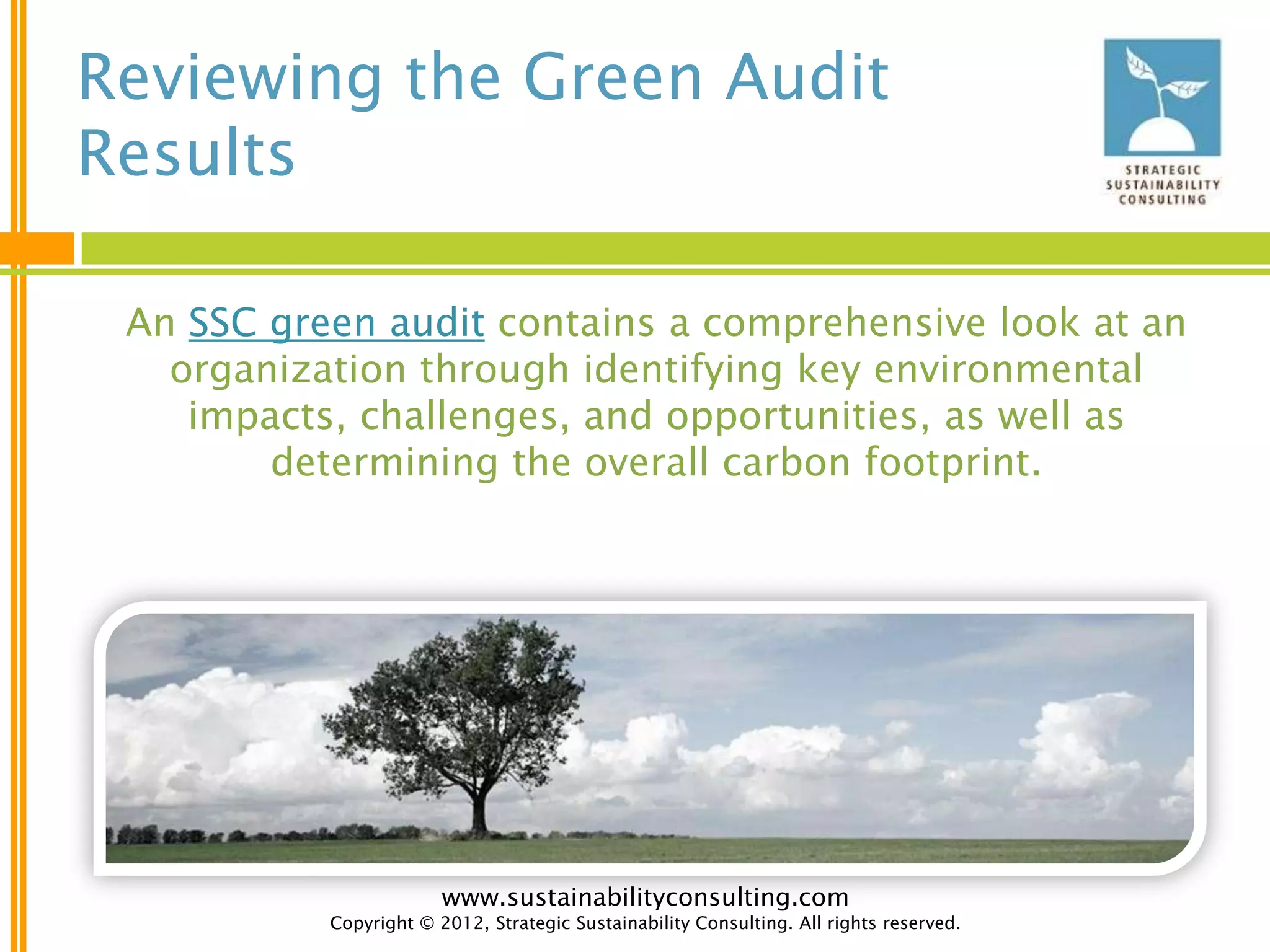 Sustainability Change Management: We've Had the Green Audit...Now What ...