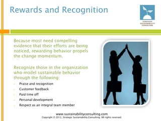 Sustainability Change Management: We've Had the Green Audit...Now What ...