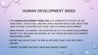 Sustainability development index | PPTX