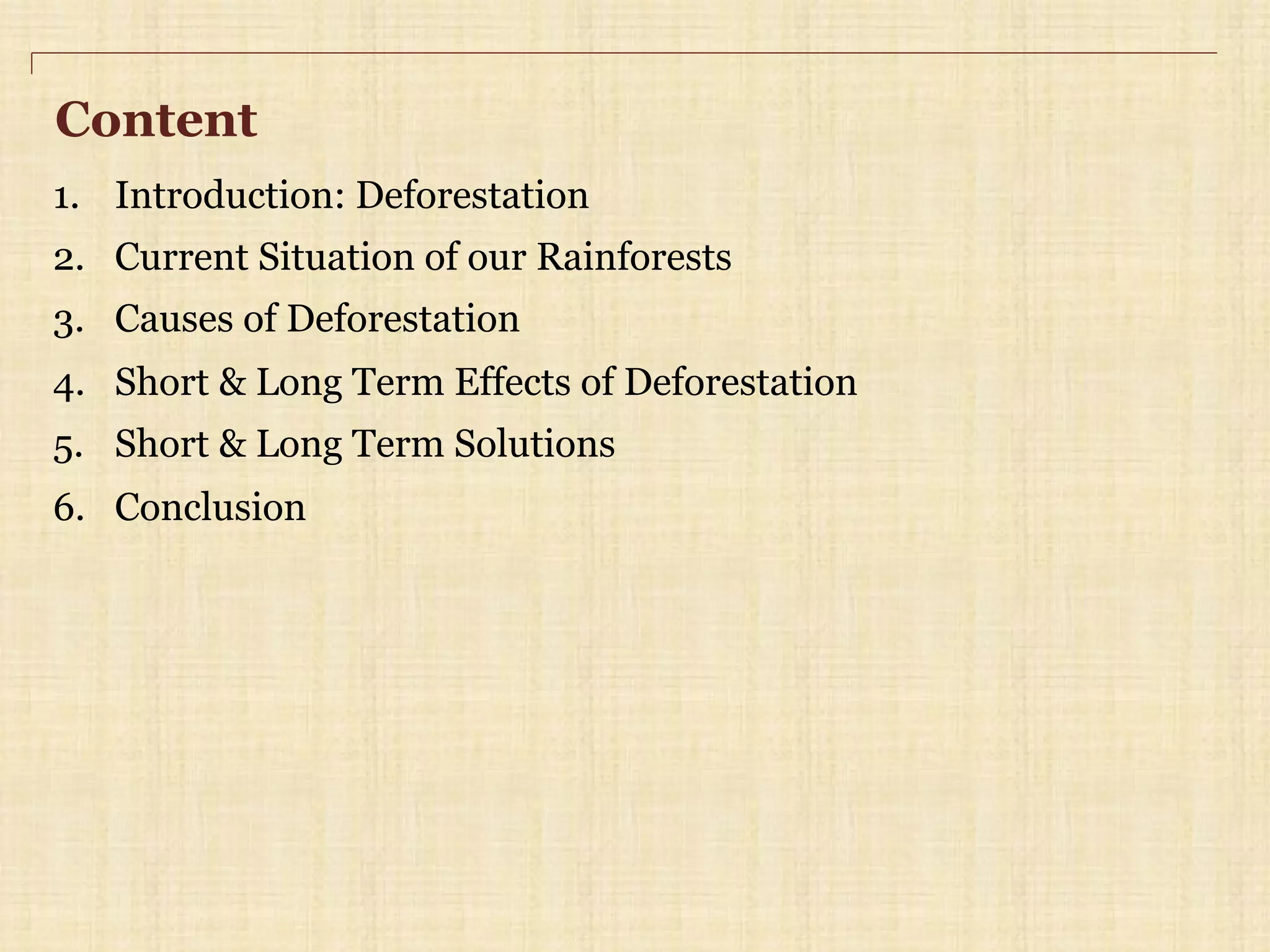 Deforestation: Causes, Effects and Solutions | PDF