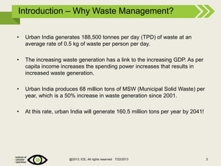 Sustainable Futures: A Waste Management Perspective - India | PPTX