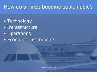 Sustainability in aviation | PPTX