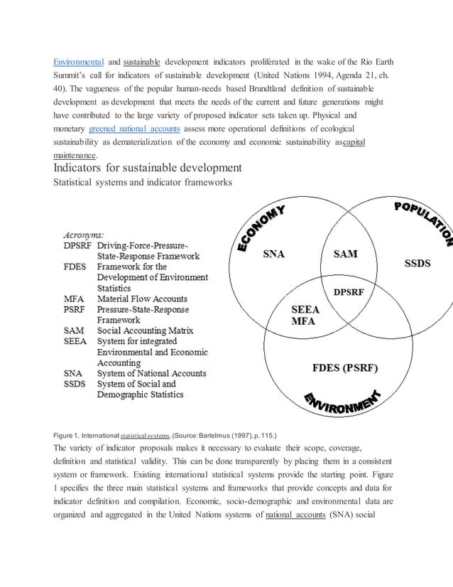 Sustainability indicator in the world | PDF
