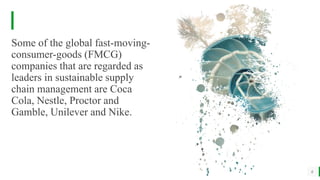 Sustainability in FMCG | PPTX