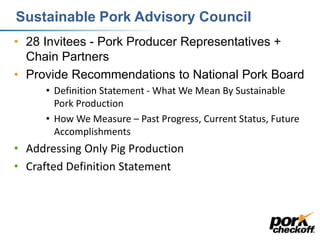 Sustainability in Pork Production - Pigs, Planet, People | PPT