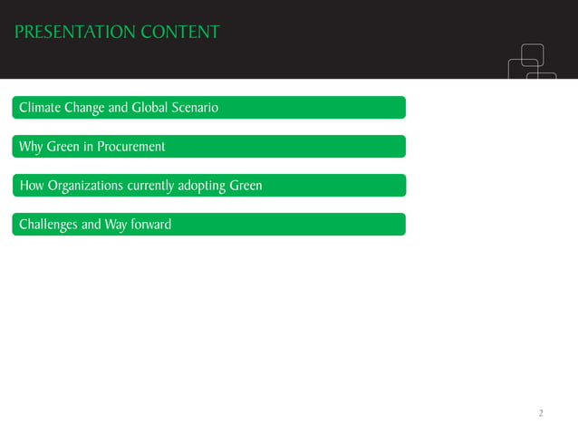 Sustainability in Procurement | PPT