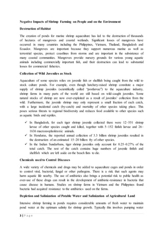 Sustainability in shrimp culture in bangladesh | DOCX