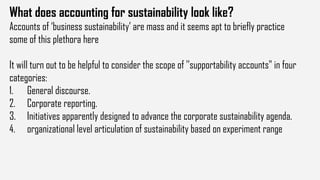 Sustainability issues in accounting | PDF