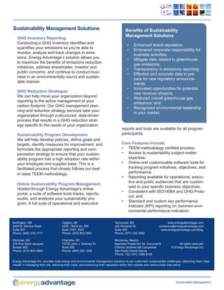 Sustainability Management Brochure | PDF