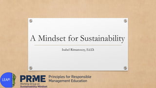 Sustainability mindset | PPTX