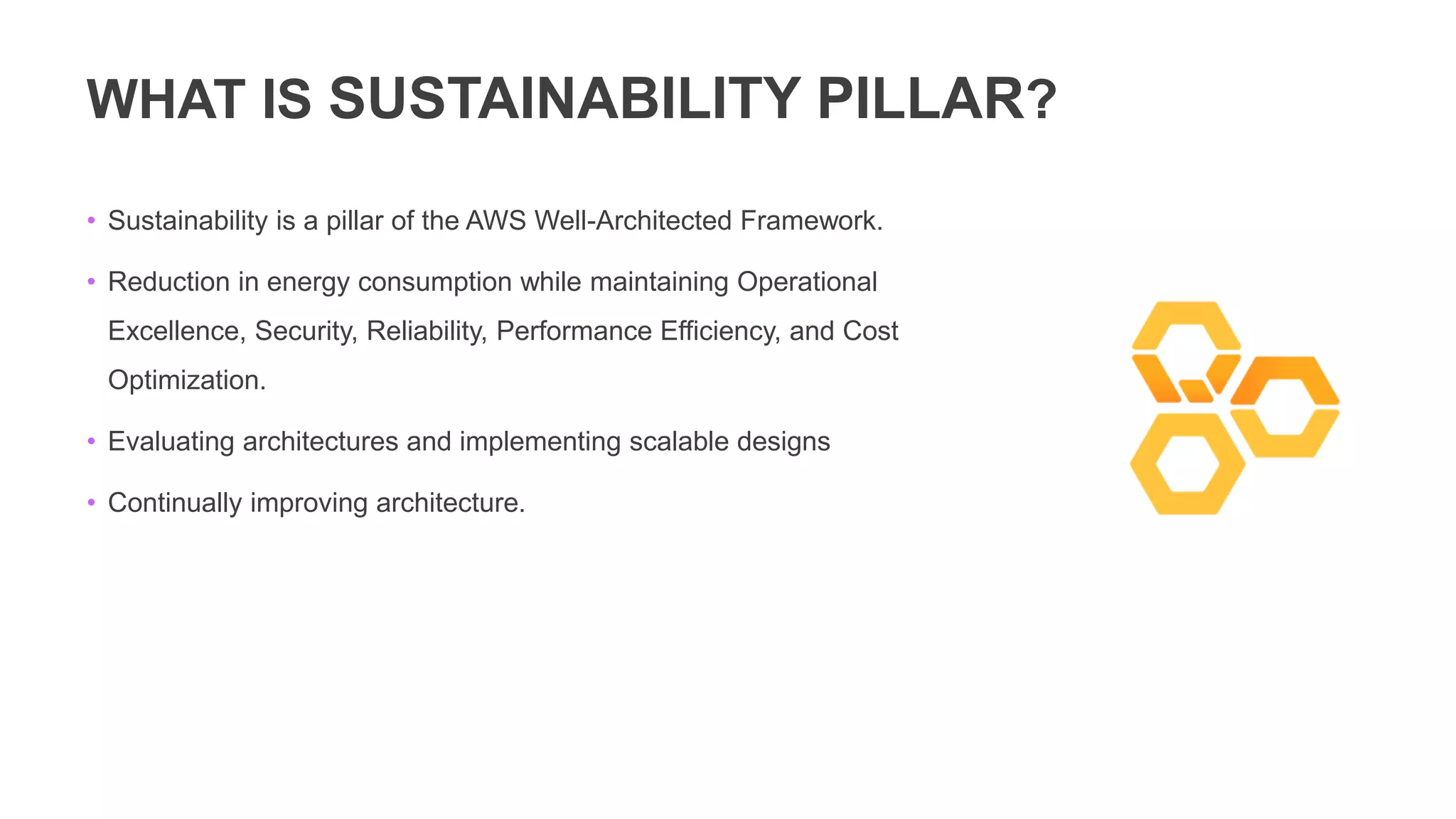 Sustainability Pillar for AWS Well-Architected Framework | PPT