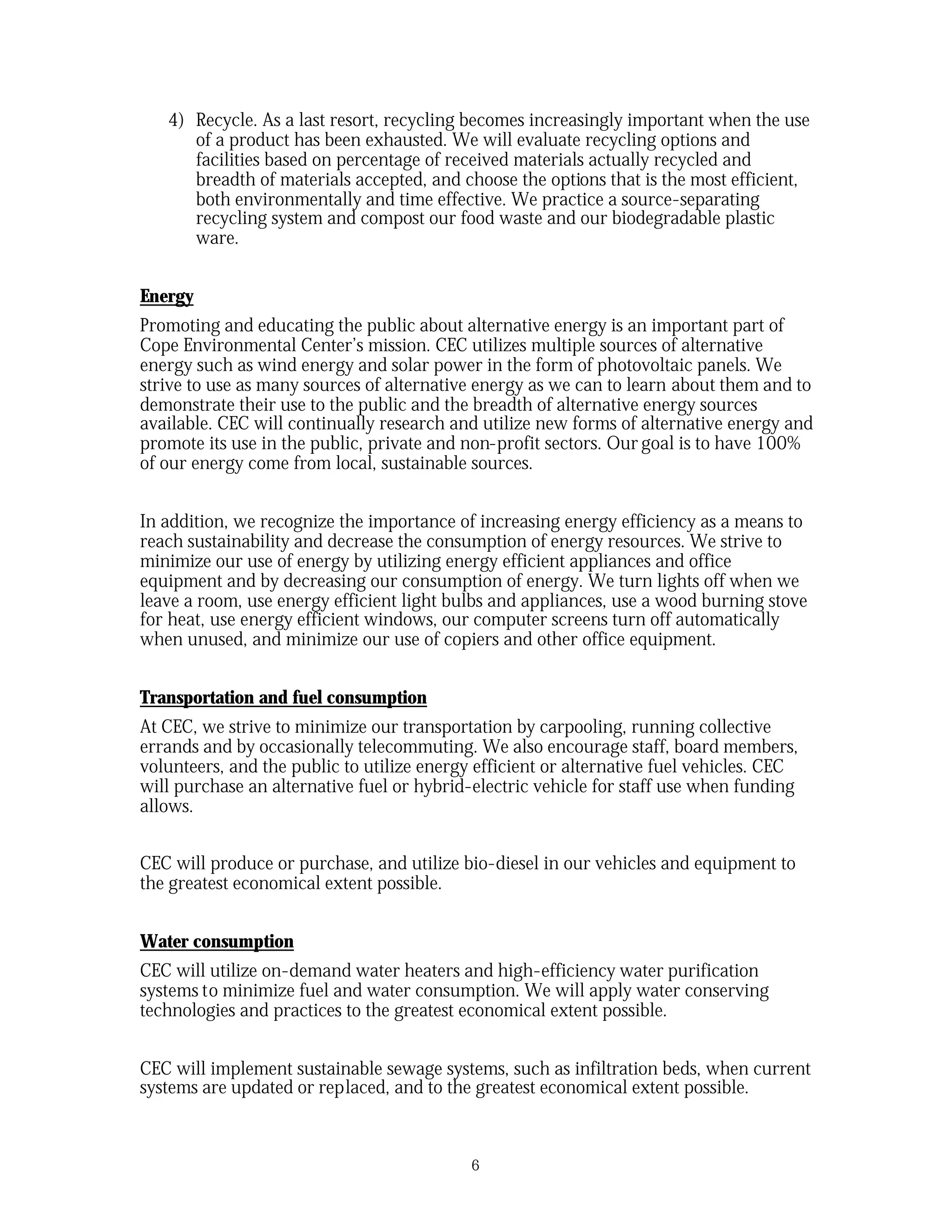 Sustainability policy | PDF