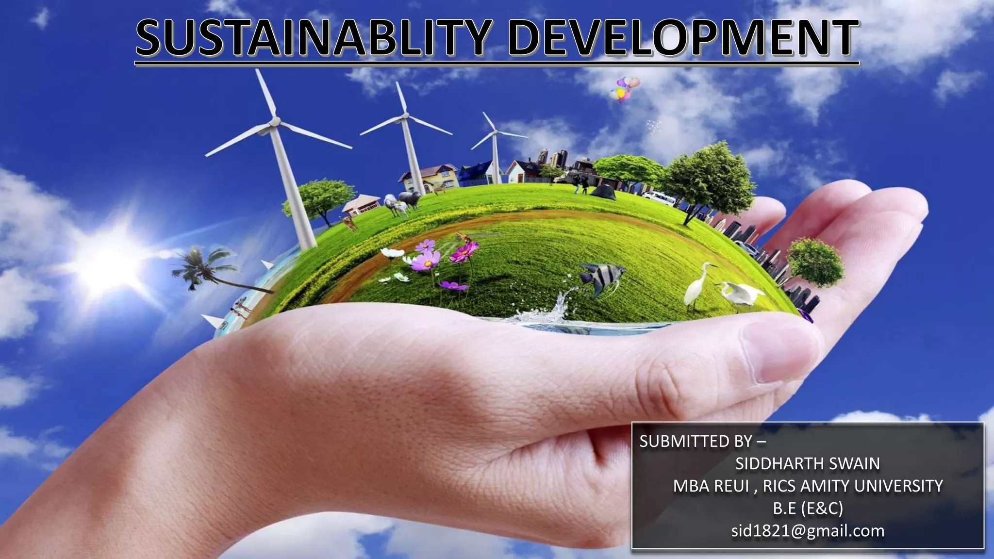 Sustainability & its goals PPT | PPTX