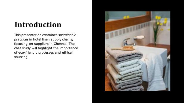 Sustainability practices in hotel linen supply chains A case study of ...