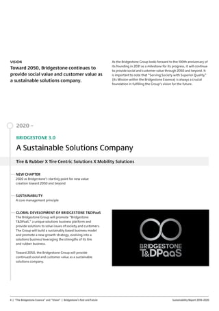 Bridgestone Sustainability Report 2019-2020 | PDF