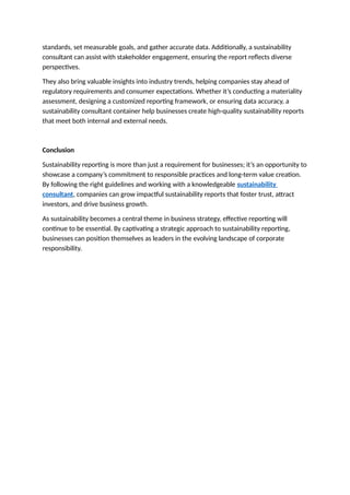 Sustainability Reporting Guidelines Guide | DOCX