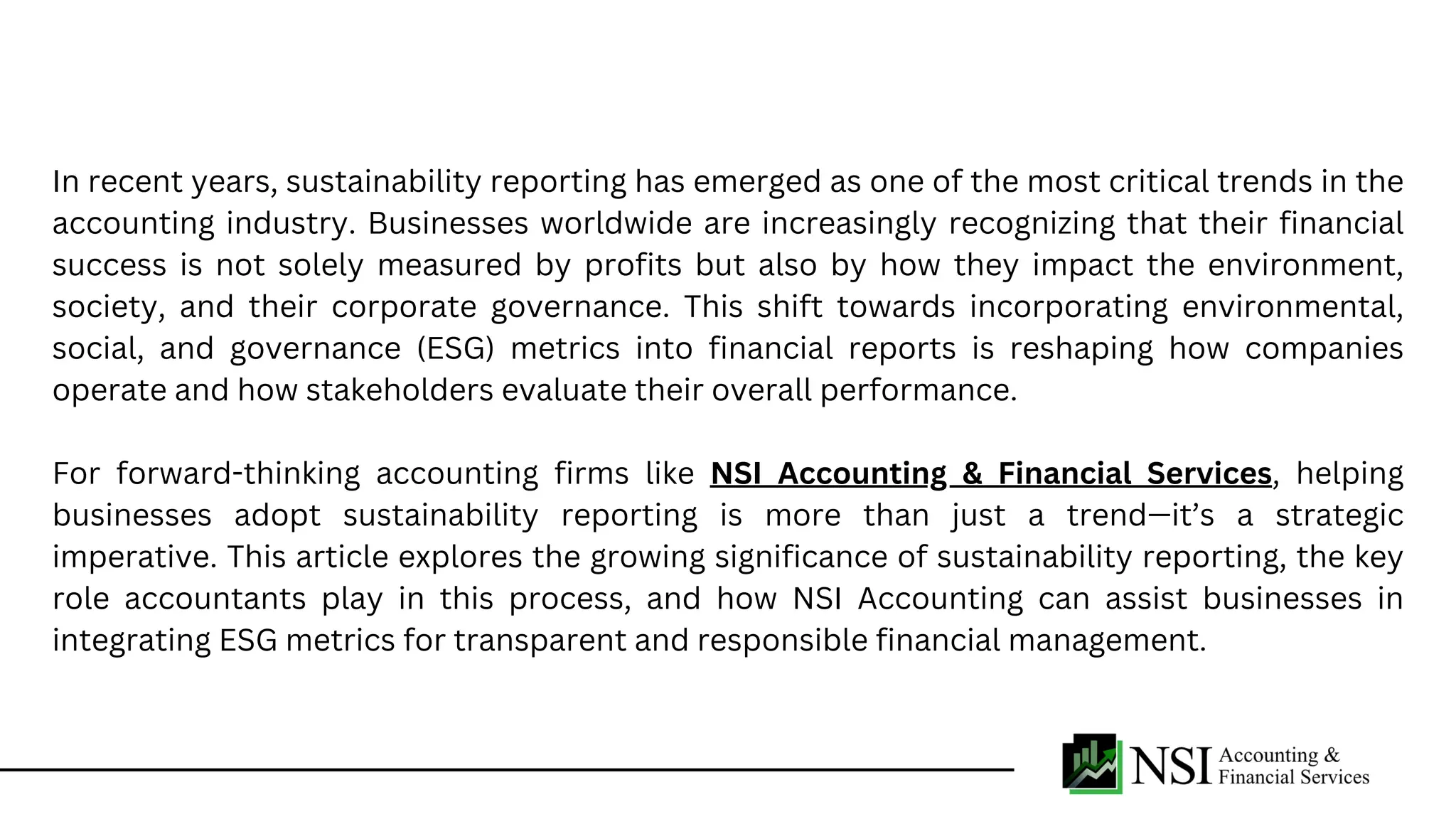 Sustainability Reporting and Its Growing Importance in Modern ...