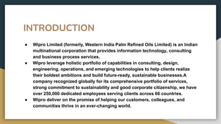 Sustainability Report On Wipro Company Pdf