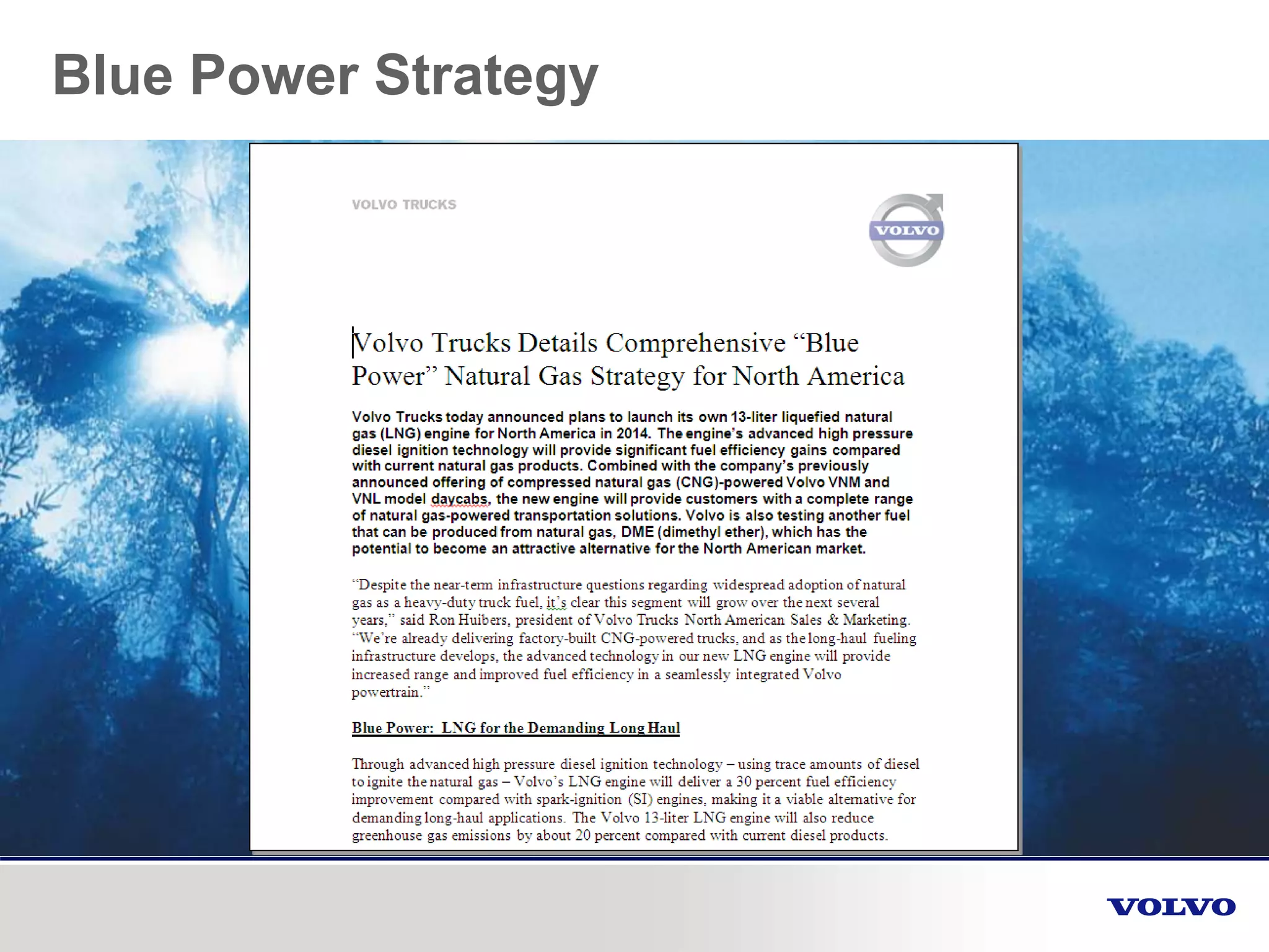 Sustainability seminar volvo | PPTX