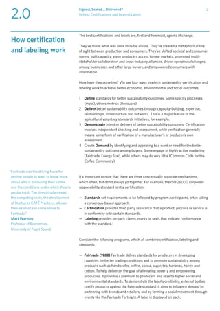 Signed, Sealed... Delivered? Behind Certifications and Beyond Labels | PDF