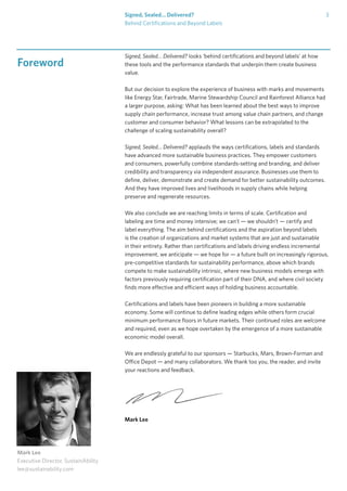 Signed, Sealed... Delivered? Behind Certifications and Beyond Labels | PDF