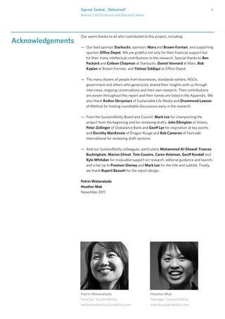 Signed, Sealed... Delivered? Behind Certifications and Beyond Labels | PDF