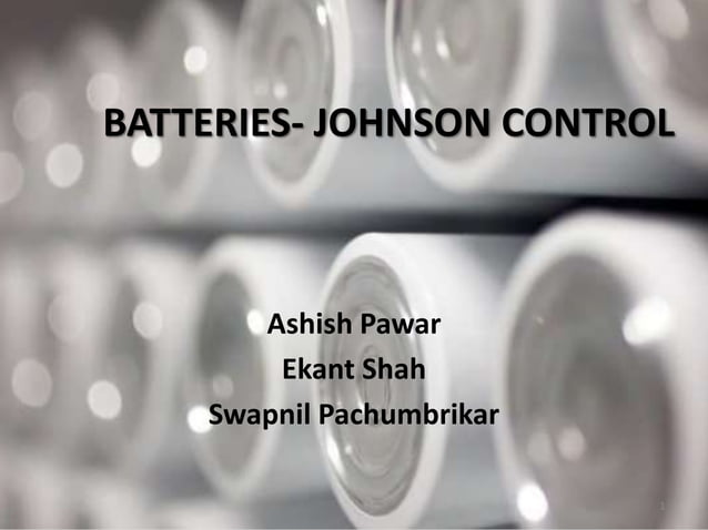 Sustainabilty of johnson control batteries | PPT