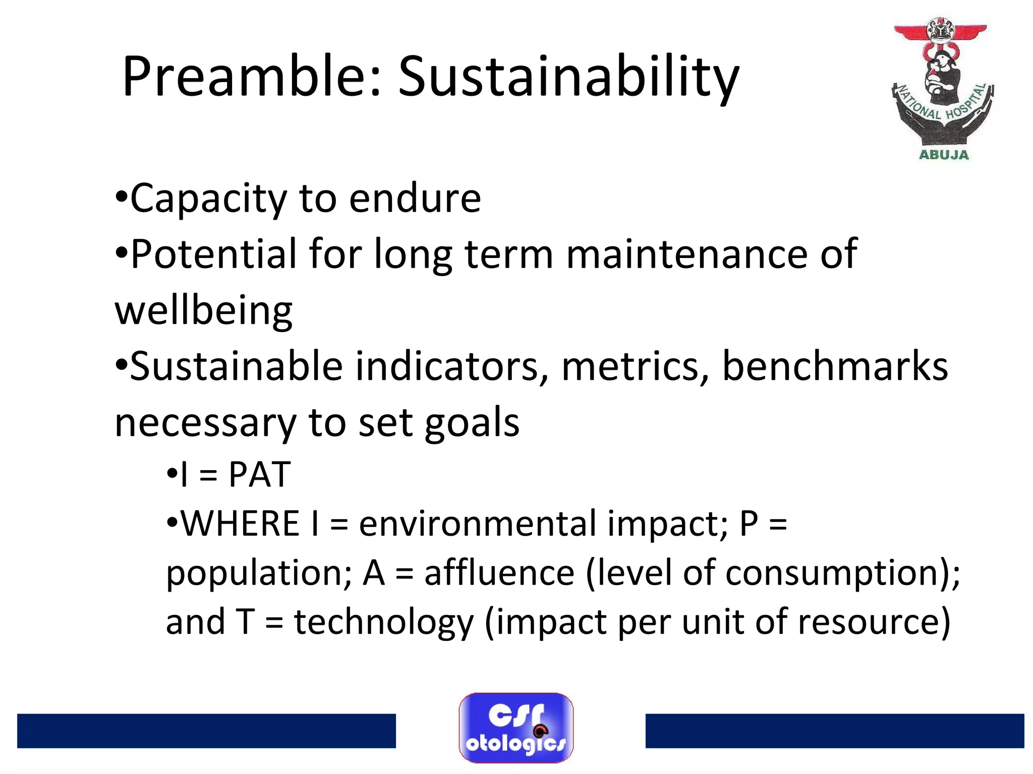 sustainable capacity building Utilization of Advancements in Medical ...
