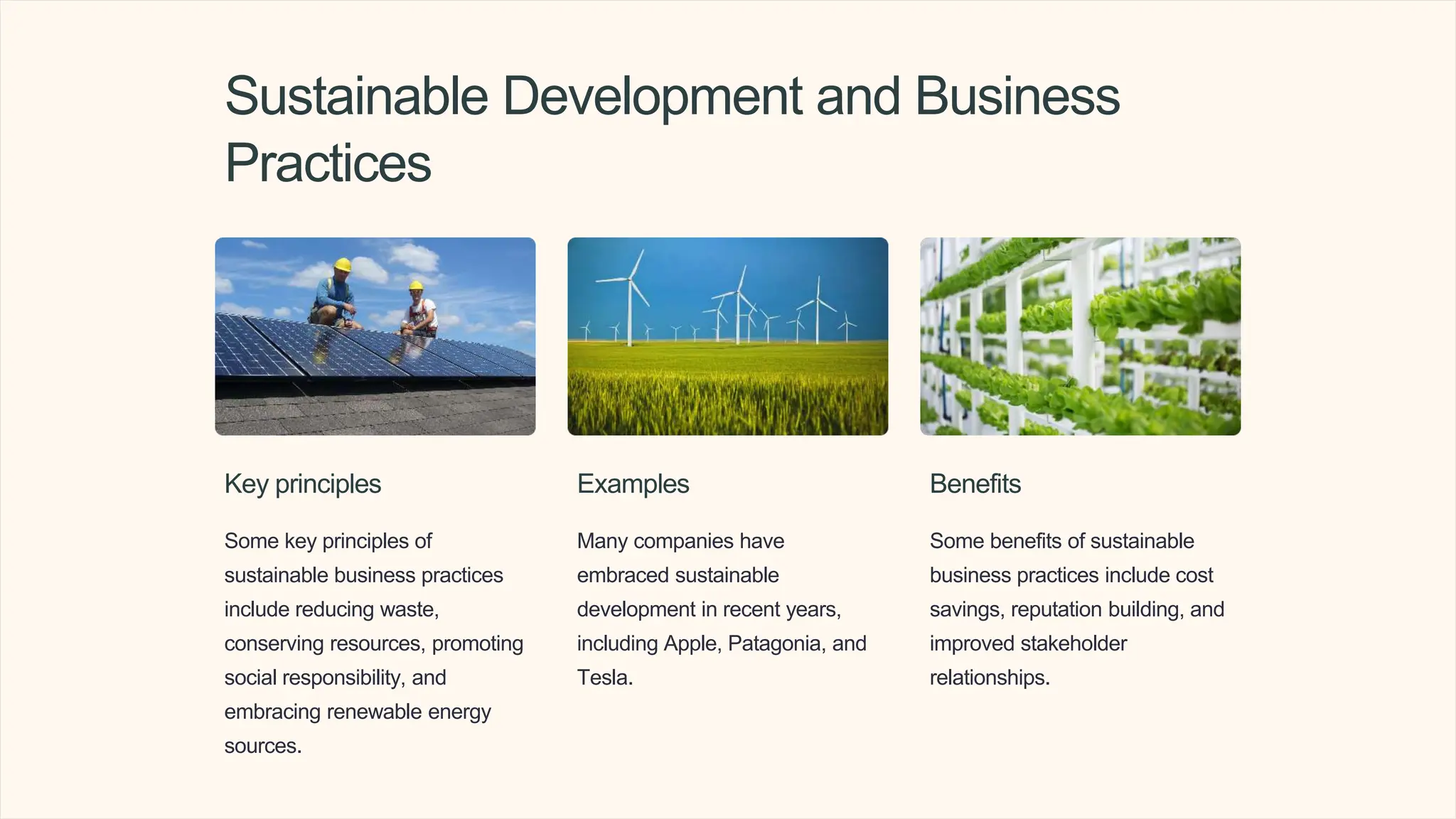 Sustainable Development and Its Impact on Modern Business | PPT | Free ...