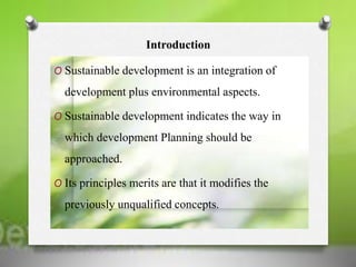 Sustainable development | PPT